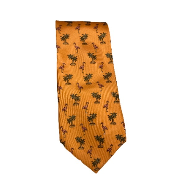 Tango | Accessories | Tango Mens Tie With A Tropical Theme Flamingos ...